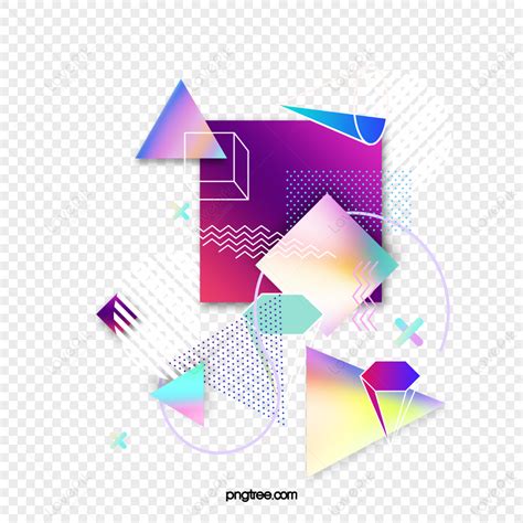 네온 컬러 크리 에이 티브 텍스처 기하학적 패턴 일러스트맹필스그라데이션 Png 일러스트 무료 다운로드 Lovepik