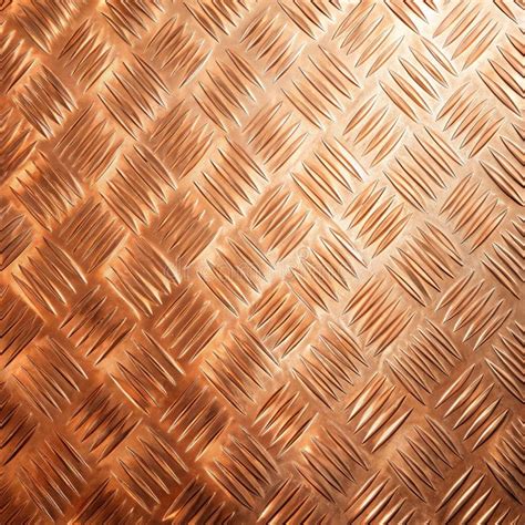 Abstract Matte Copper Plate Surface Texture With Natural Pattern Stock