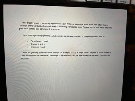 Solved 201 Display Words In Ascending Alphabetical Order