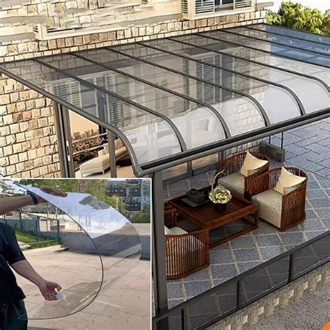 123mm Thick Polycarbonate Roofing Sheetlightweight Clear Plastic