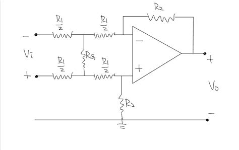 Solved Determine The Gain Vo Vi Shown In The Figure