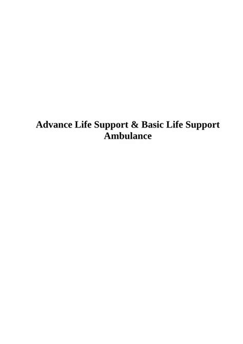 Pdf Advance Life Support And Basic Life Support Ambulance Dokumentips