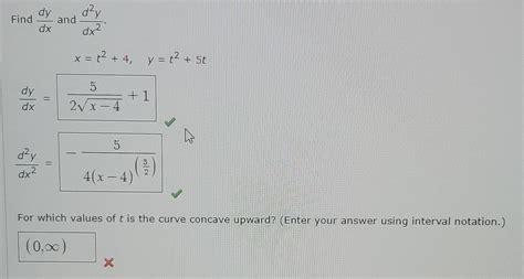 Solved Find Dxdy And Dx2d2y