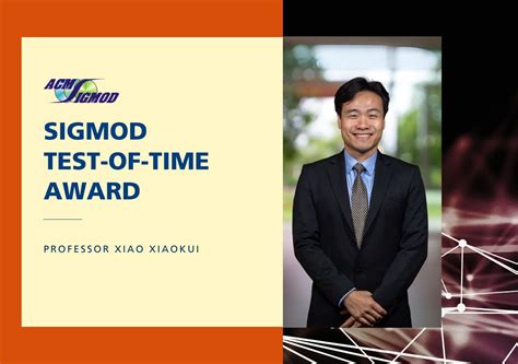 Professor Xiao Xiaokui Earns The 2024 Sigmod Test Of Time Award Nus