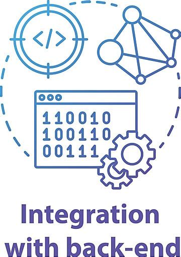 Backend Integration Icon For Software Developersvector Illustration