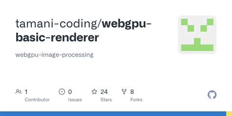 Github Tamani Codingwebgpu Basic Renderer Webgpu Image Processing