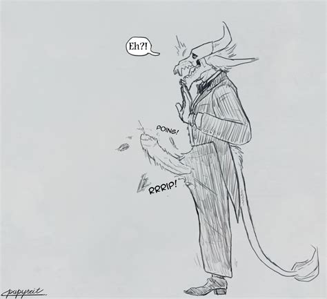 Rule 34 Anthro Basil Papyreit Big Penis Bone Bow Tie Butler Chin