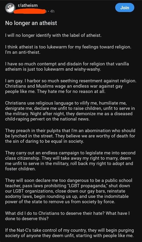 The Evolution Of A Atheist To A Antitheist Rantitheistcheesecake