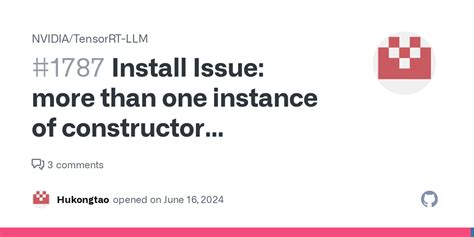 Install Issue More Than One Instance Of Constructor Nvbfloat16nvbfloat16 Matches The