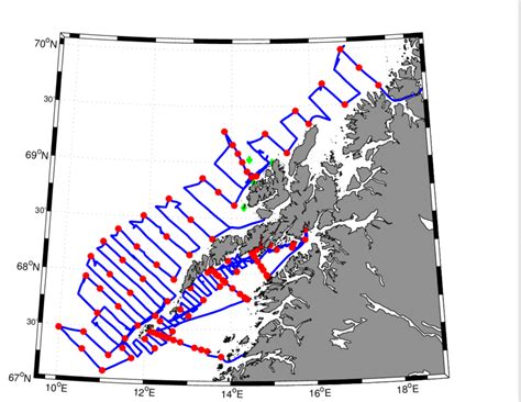 The Ship Track Of Rv Johan Hjort During The Cod Stock Assessment
