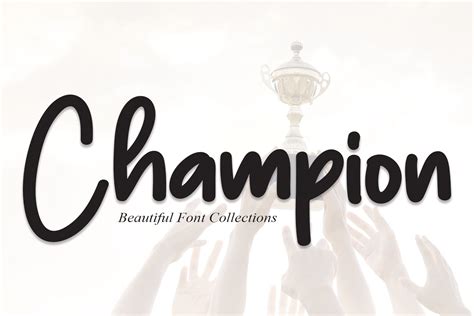 Champion Script Font Masterbundles