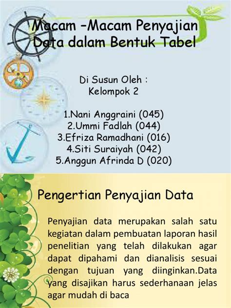 Pengertian Penyajian Data Dalam Bentuk Tabel Berbagi Bentuk Penting