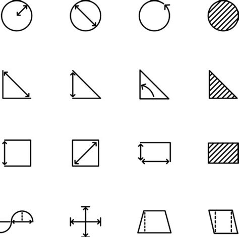 Math Icon Set Royalty Free Vector Image VectorStock