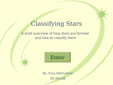 Ppt Interactive Powerpoint Classifying Stars Dokumentips