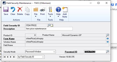 Field Level Security In Dynamics GP Encore Business Solutions