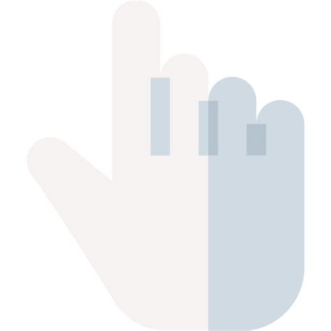 Icono De Cursor De Mano Basic Straight Flat