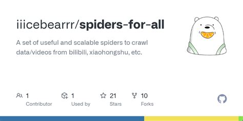 Github Iiicebearrrspiders For All A Set Of Useful And Scalable Spiders To Crawl Datavideos