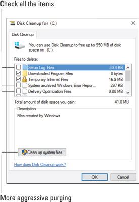 How To Use Your PC S Disk Cleanup Utility Dummies