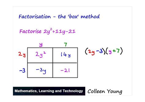 Pdf Quadratic Factorisation Box Method Dokumentips