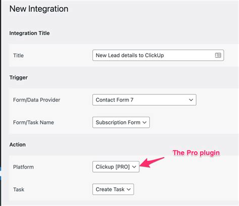 Clickup Advanced Form Integration