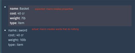 Macro Not Created Properties Using · Issue 8685 · Logseqlogseq