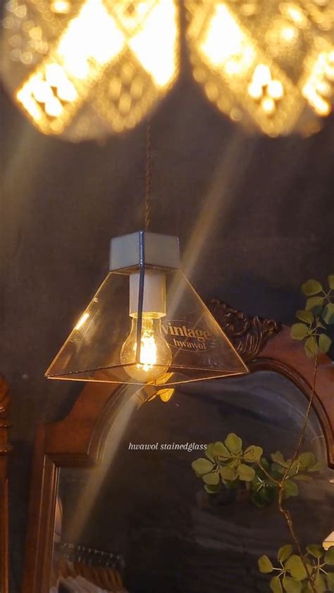 화월스테인드글라스 ☕️ 커피잔 레터링 도어벨 Instagram