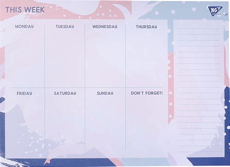 Настольный планер Yes Calma A4 29 х 21 см 52 листа 170266 низкие цены кредит оплата