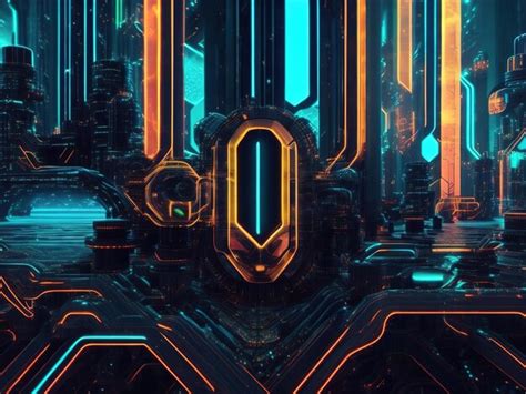 Premium Ai Image Abstract Technology Digital Aesthetics With Circuitry Patterns Background