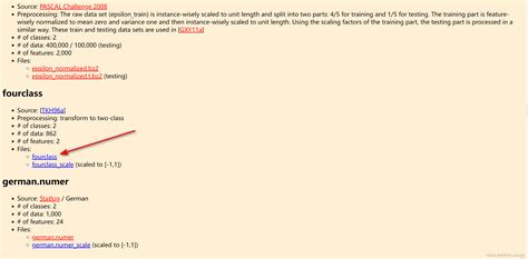 Python 对数据集进行归一化处理并存储为 Mat 格式的文件fourclass数据集 Csdn博客