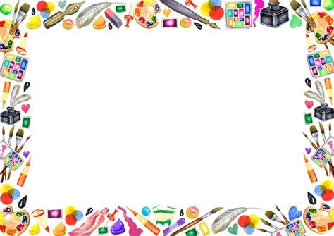 Arts And Crafts Border Clipart