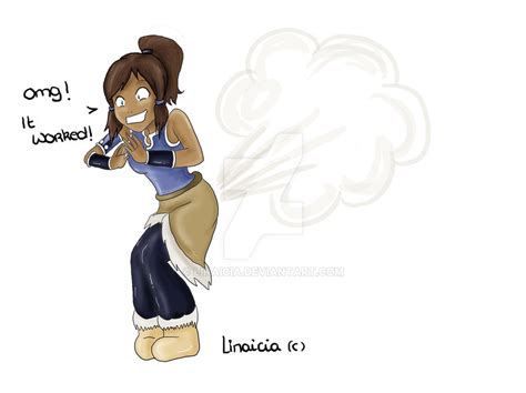 Korra Learns Airbending By Linaicia On Deviantart