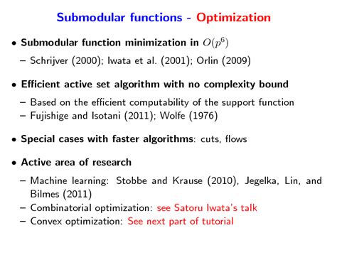 Learning With Submodular Functions Francis Bach Mlss 2012 Kyoto Slides