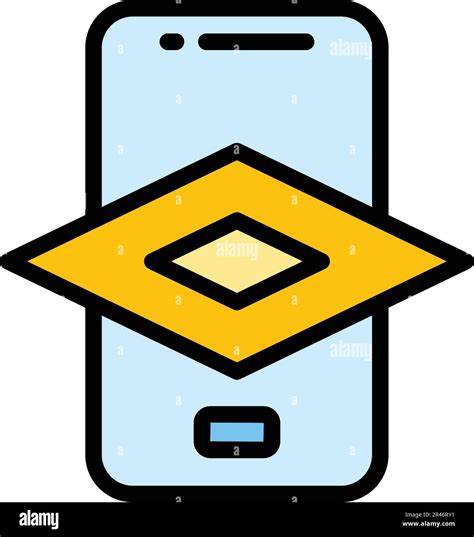 Ar Application Icon Outline Ar Application Vector Icon For Web Design Isolated On White