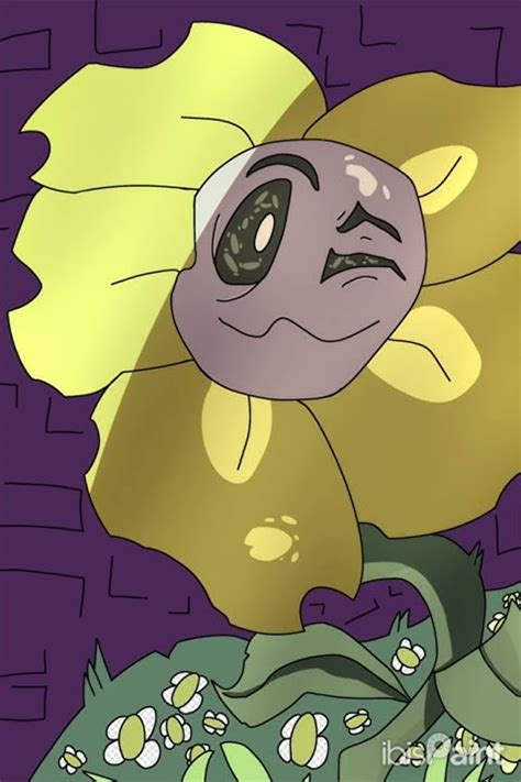 Flowey The Flower Fan Art Improvements Undertale Floweytheflower