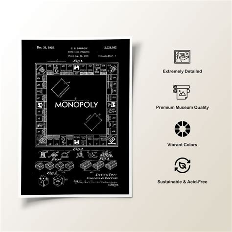 Monoploy Board Game Buy Premium Framed Blueprints And Patent Art Online Monoploy Board Game Buy Premium Framed Blueprints And Patent Art Online