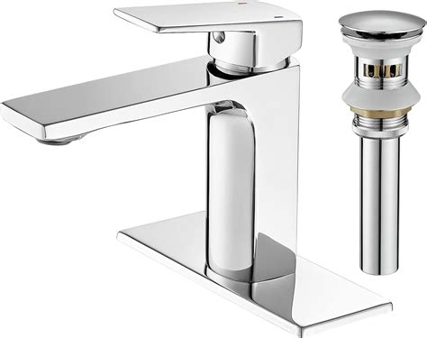 Voton Chrome Bathroom Faucet Single Handle Bathroom Sink Faucet