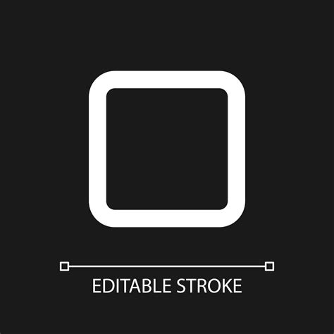 Stop Button Pixel Perfect White Linear Ui Icon For Dark Theme Music Player Playing Multimedia