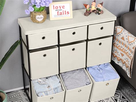9 Cube Storage Organizer Cube Drawer Organizer Unit For
