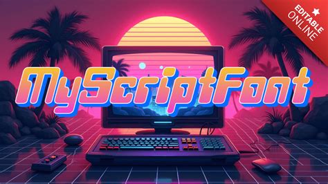 Myscriptfont Eighties Font Text Effect Generator