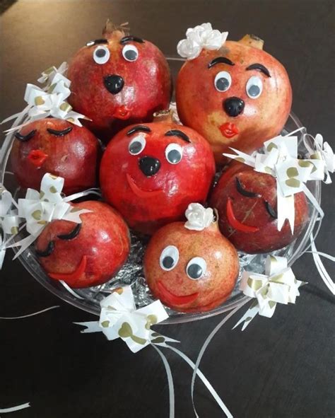 ایده های خفن تزیین انار شب یلدا برای مدرسه