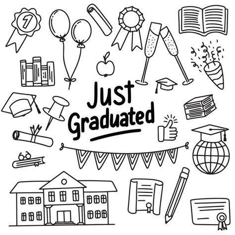 Graduation Doodle Vector Art Icons And Graphics For Free Download