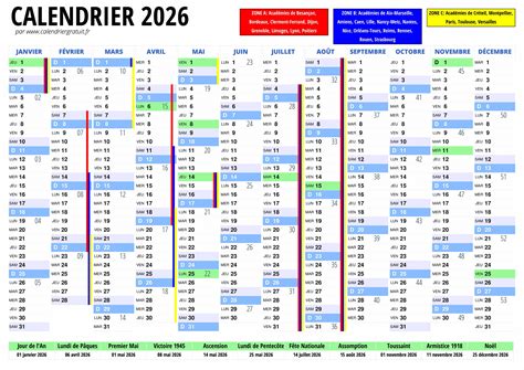 Best 13 Vacances Scolaires 2025 2026 2027 Calendrier Scolaire
