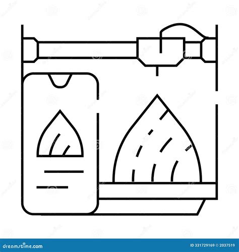 Mobile Control 3d Printer Line Icon Vector Illustration Stock Illustration Illustration Of