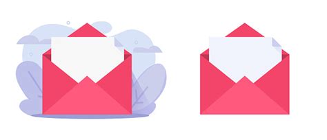 봉투 빈 아이콘 벡터 또는 전자 메일 초대장 카드 모형 템플릿 플랫 메일 문서 메시지 읽기 인사말 엽서 아이디어 우편 빈 메모