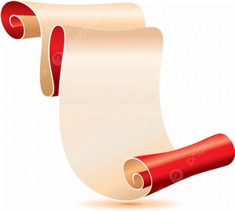 Rolled Up Scroll Clipart For Wedding