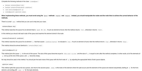 Solved Complete The Following Methods In The Class