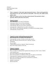 Final Exam Study Guide Chem Chem Final Exam Study Guide Spring This Is A Summary