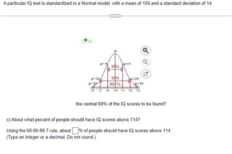 Solved A Particular Iq Test Is Standardized To A Normal