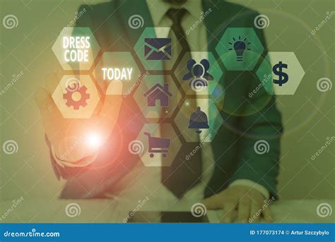 Handwriting Text Writing Dress Code Concept Meaning An Accepted Way Of Dressing For A