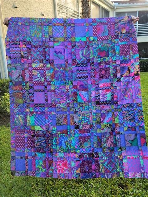 Purple And Blue Quilt Pattern Kaffe Fassett Purple Quilt Kaffe